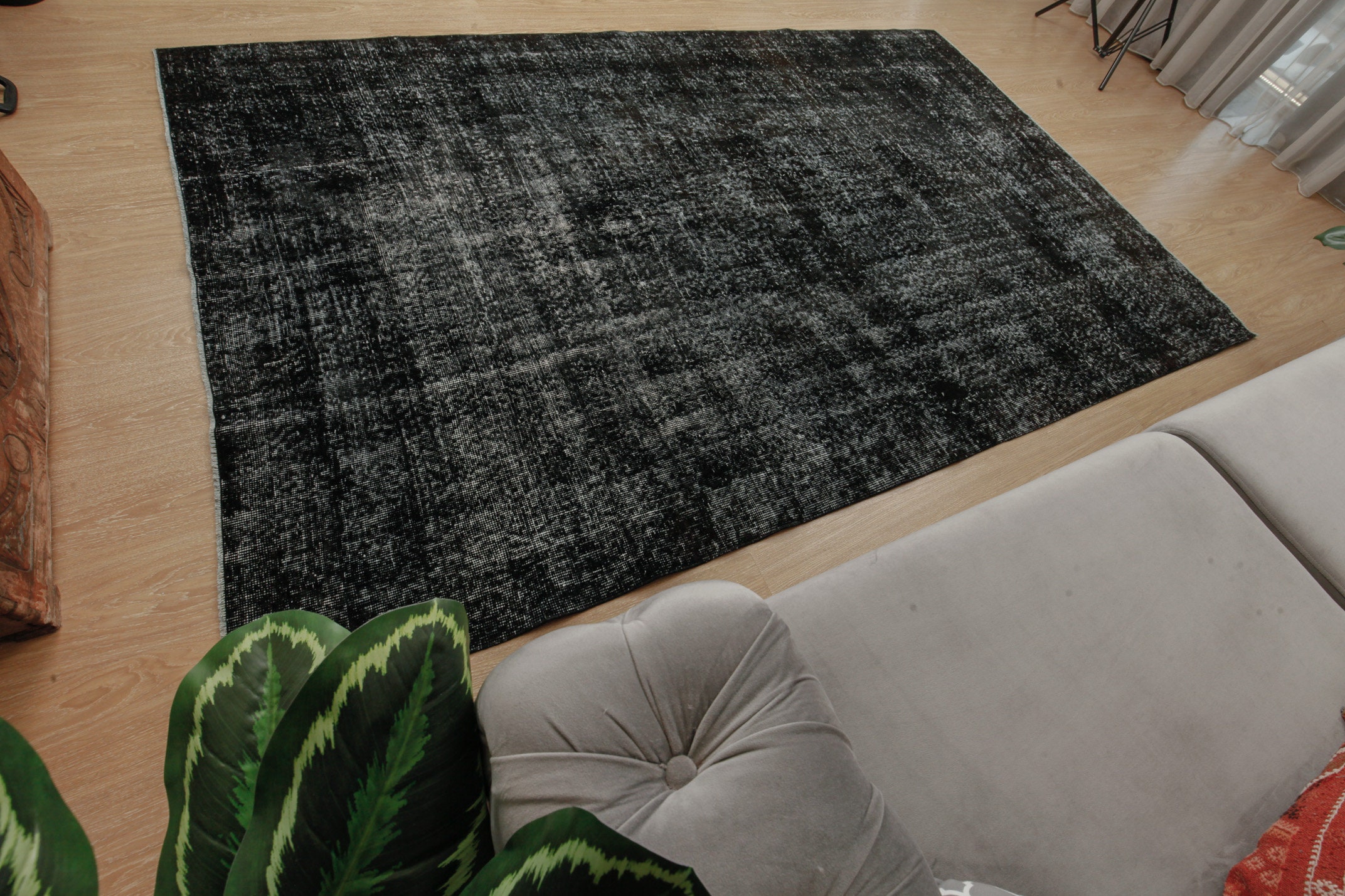 6x9 70's Living Room Rug, Dining Room Rug, 5'11" X 9'4" Turkish Rug ...