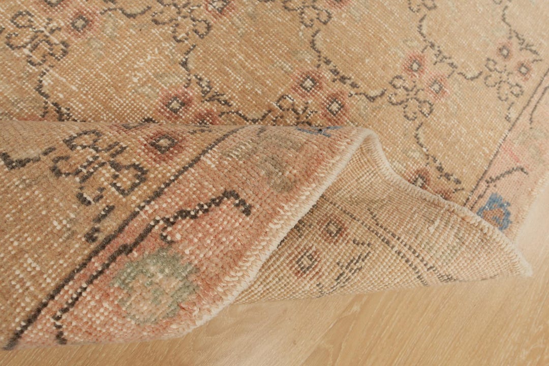 4x9 Retro Kitchen Rug, Bed Plan Rug, 4'2" X 8'8" Turkish Bedroom Rug ...