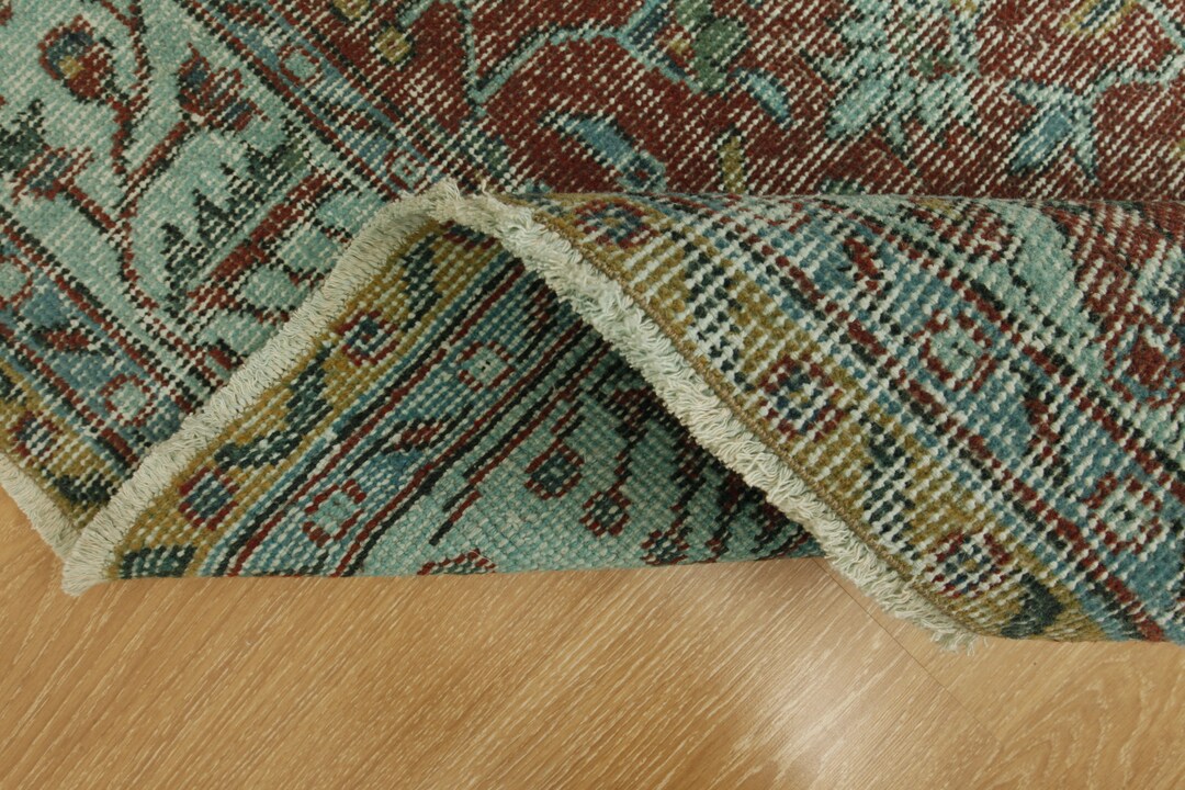 5x10 Handmade Bedroom Rug, Wool Retro Rug, , 5'5 X 9'9 Turkish Vintage ...