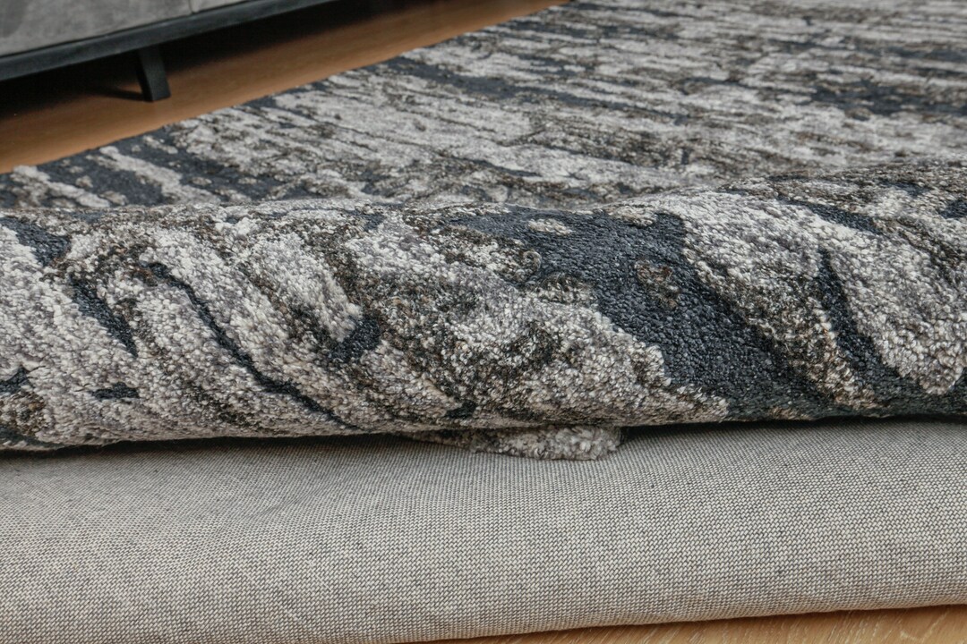 7x10 Wool Bed Plan Rug, Modern Hand Tufted Area Rug , 6'7 X 9'10 New ...