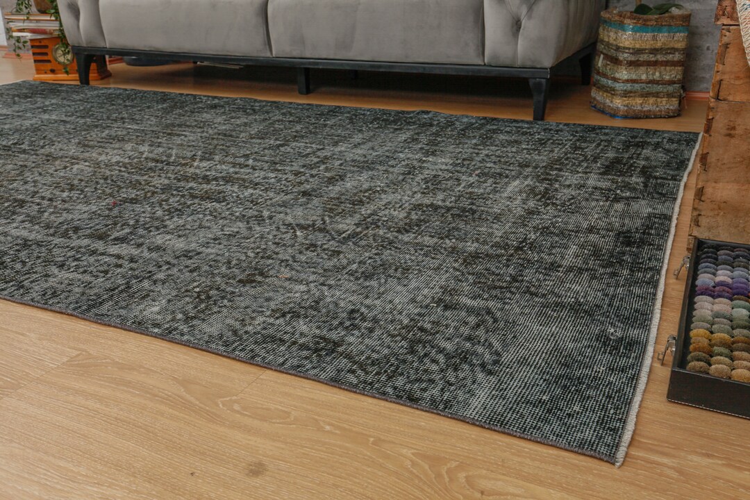 6x10 Simple Pattern Area Rug, Vintage Turkish Rug , 6'1 X 10 ...