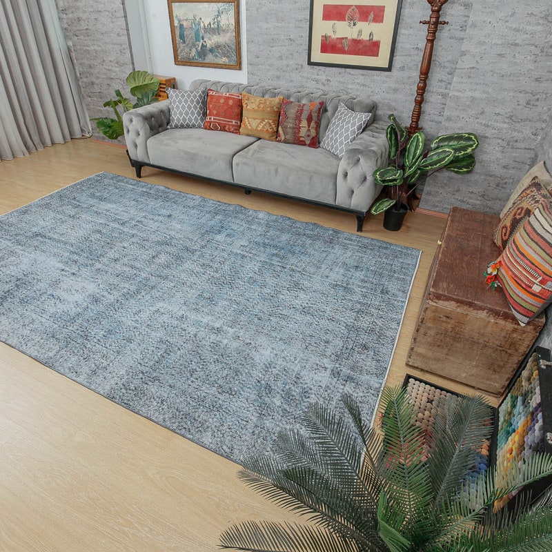 Blue Vintage Rug - Etsy