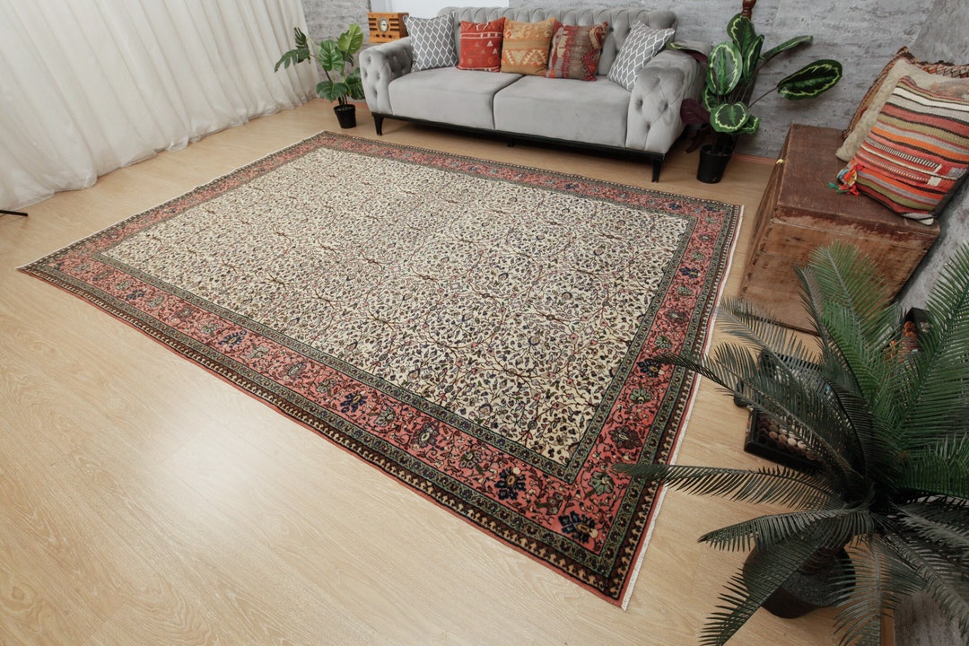 7x11 Rug for Living Room, ,handmade Turkish Rug , 7'3 X 10'8 Area Rug ...