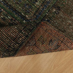3x11 Distressed Kitchen Rug, Vintage Corridor Rug, 3'5" X 10'11" Boho ...