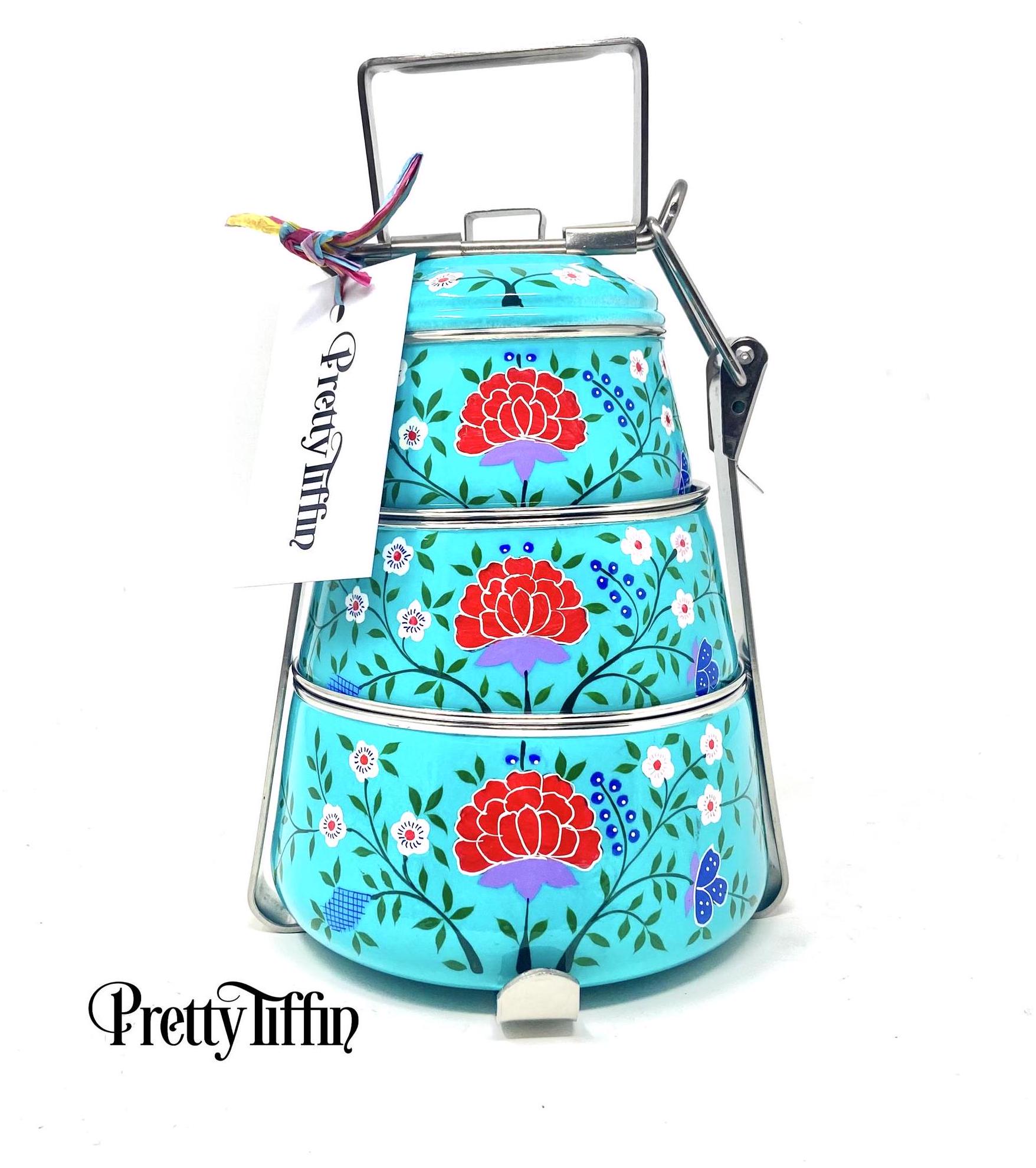 Traditional Indian Tiffin Box Eco Lunchbox Compartment Lunchbox Tiffin ...