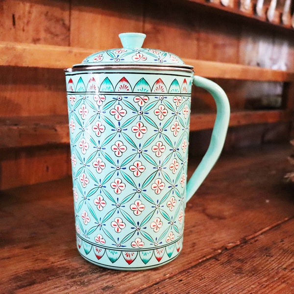 Hand Painted Pitcher - Etsy