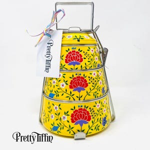 Traditional Indian Tiffin Box Eco Lunchbox Compartment Lunchbox Tiffin ...