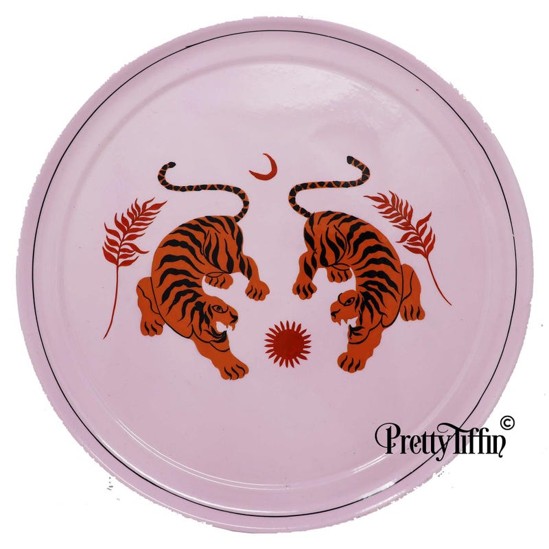 Round Colorful Trays - Etsy UK