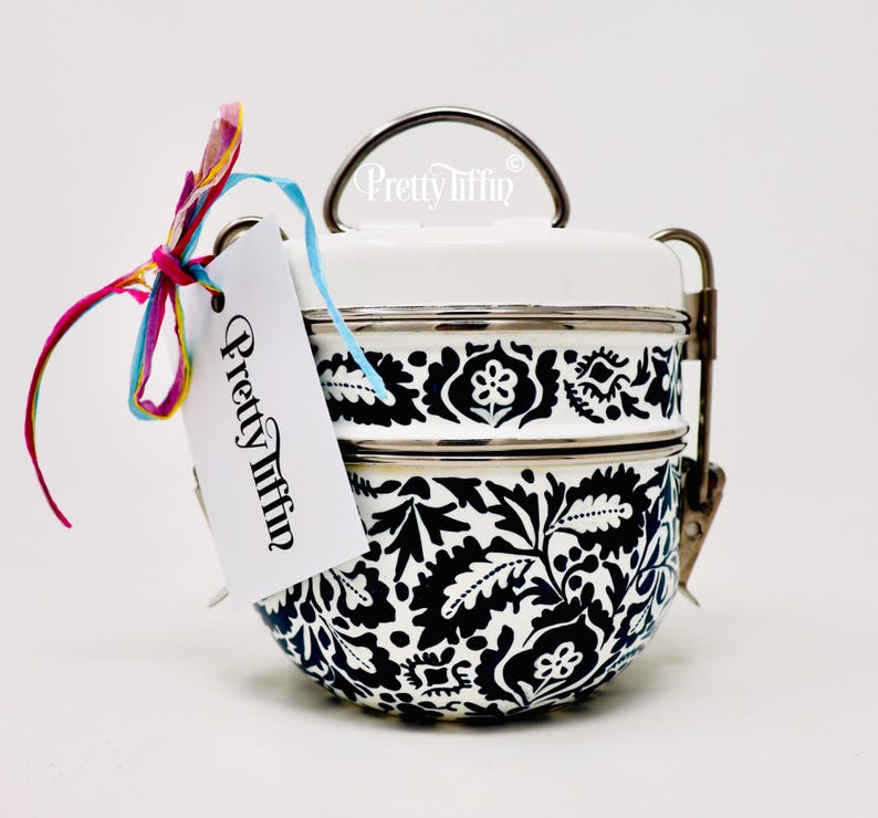 Round Tiffin Lunchbox, William Morris, Tiffin Tin, Dabba, Lunch Pail ...