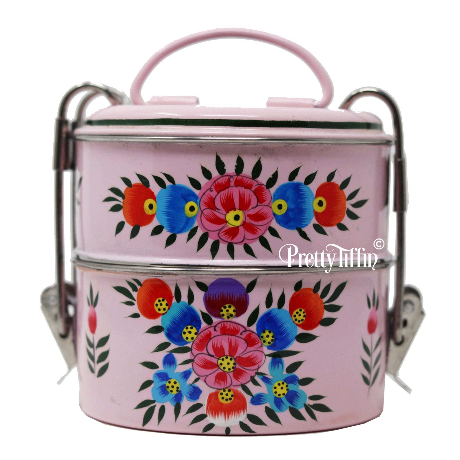 Indian Tiffin Lunchbox, Hand Painted Tiffin Tin, Traditional Tiffin ...
