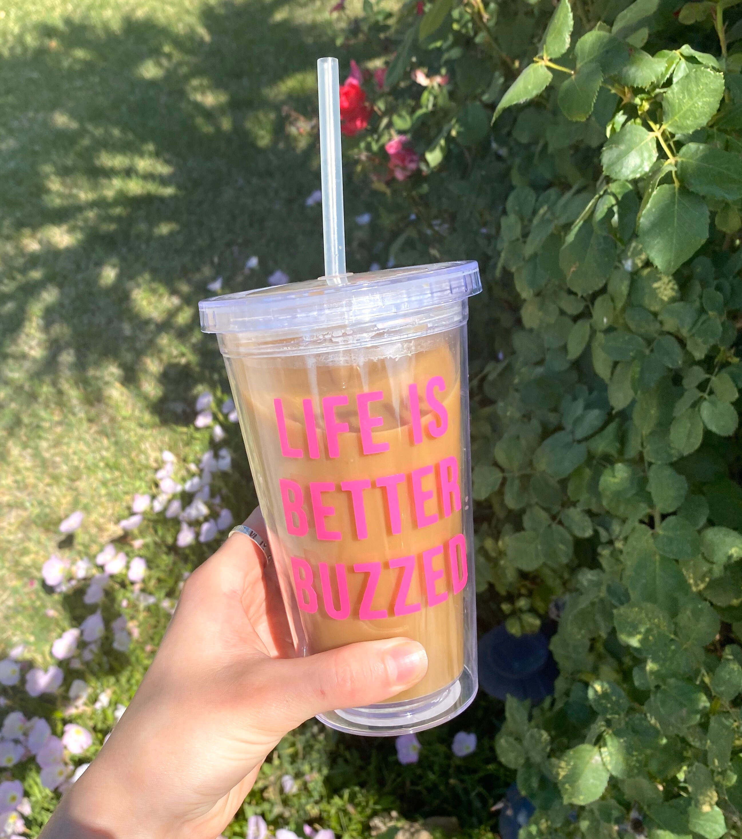 Life is Better Buzzed Coffee / Tea Tumbler Cup - Etsy