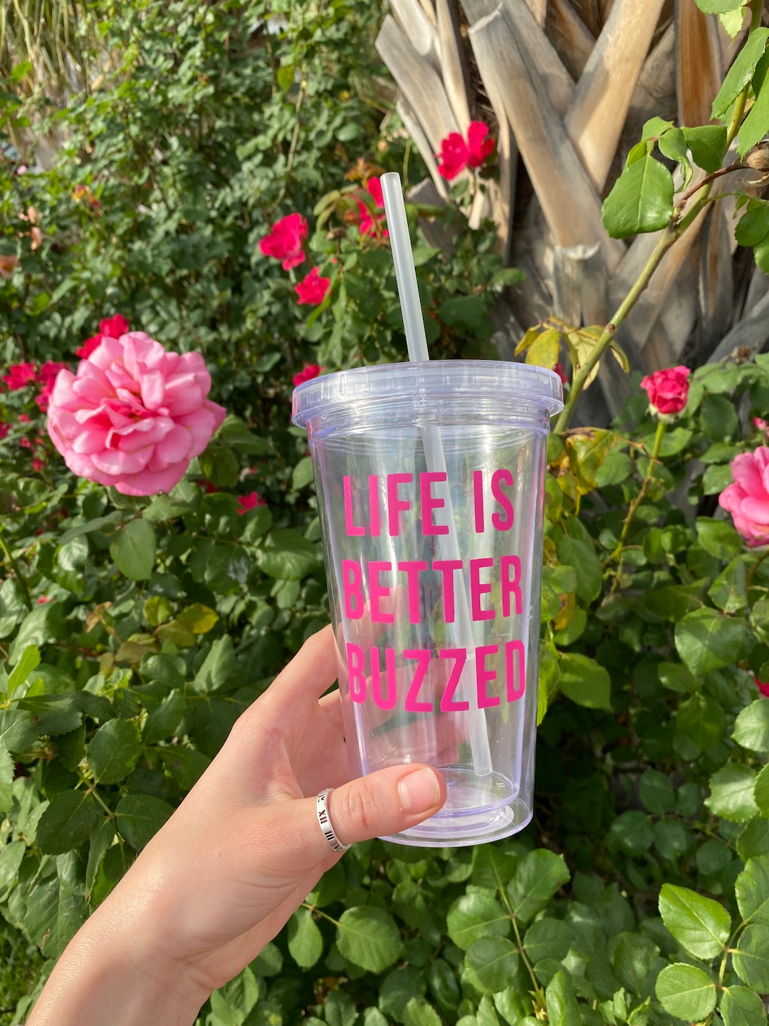 Life is Better Buzzed Coffee / Tea Tumbler Cup - Etsy