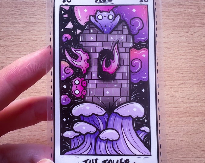 The Tower Transparent Sticker - Etsy
