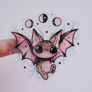 Kleine Fledermaus Mit Mondphasen Sticker - Etsy
