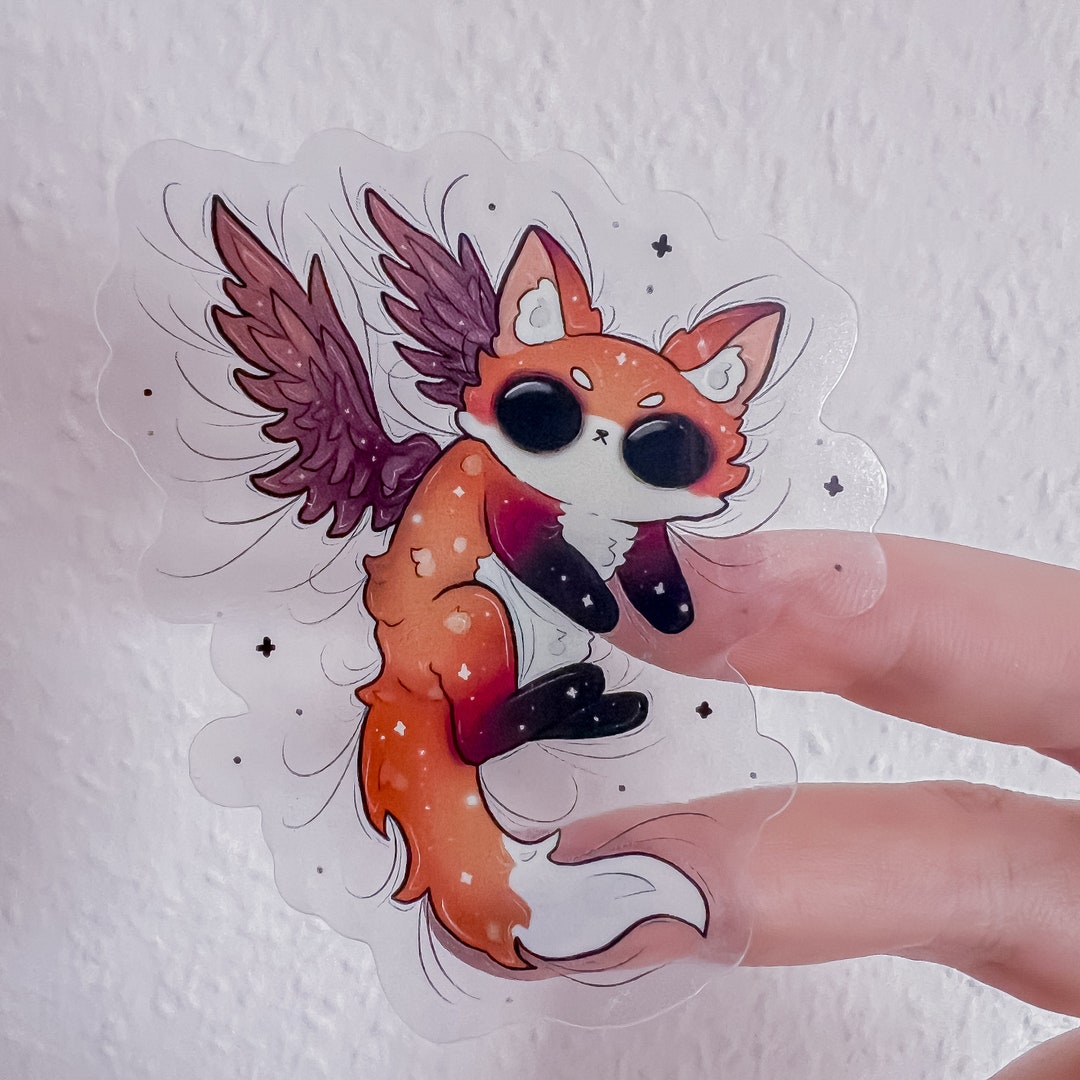 Enfield Fox Transparent Sticker - Etsy