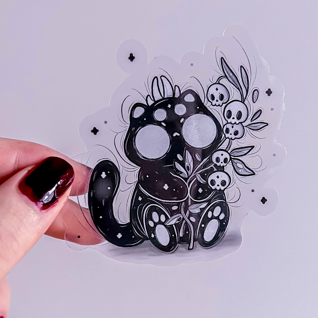 Nox X Skull Flower Transparente Sticker - Etsy