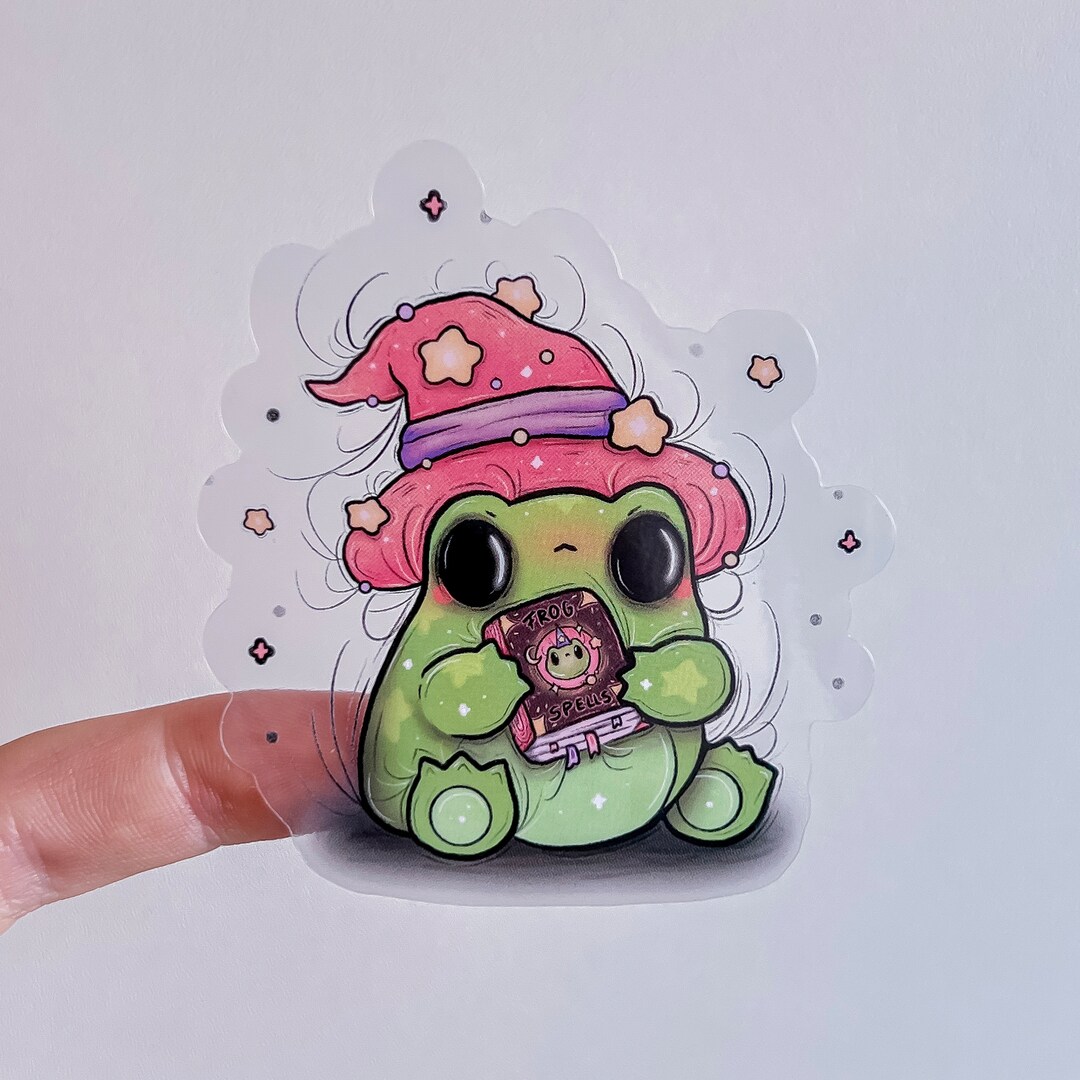 Frog Spells Transparent Sticker - Etsy