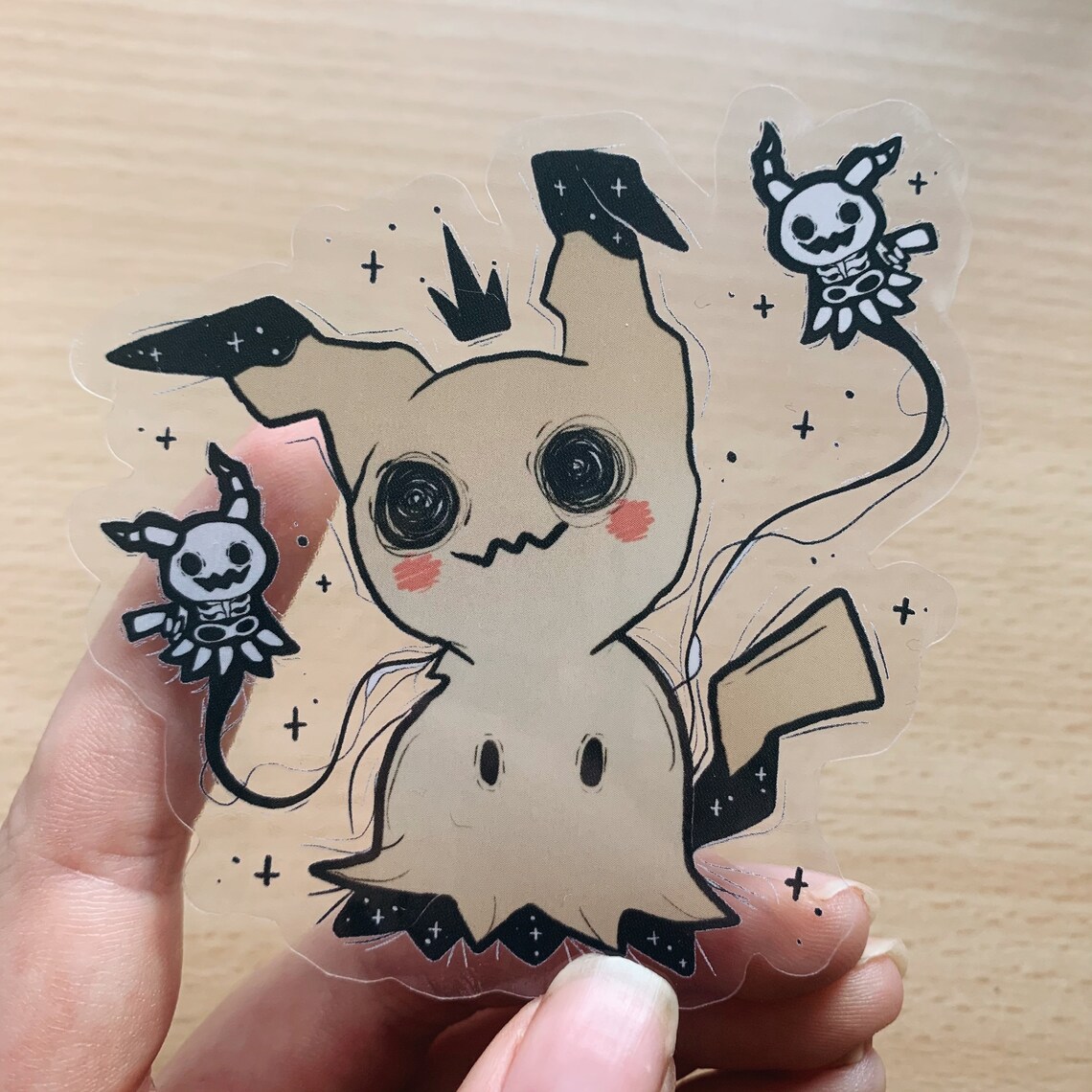 Transparent Mimikyu Sticker | Etsy