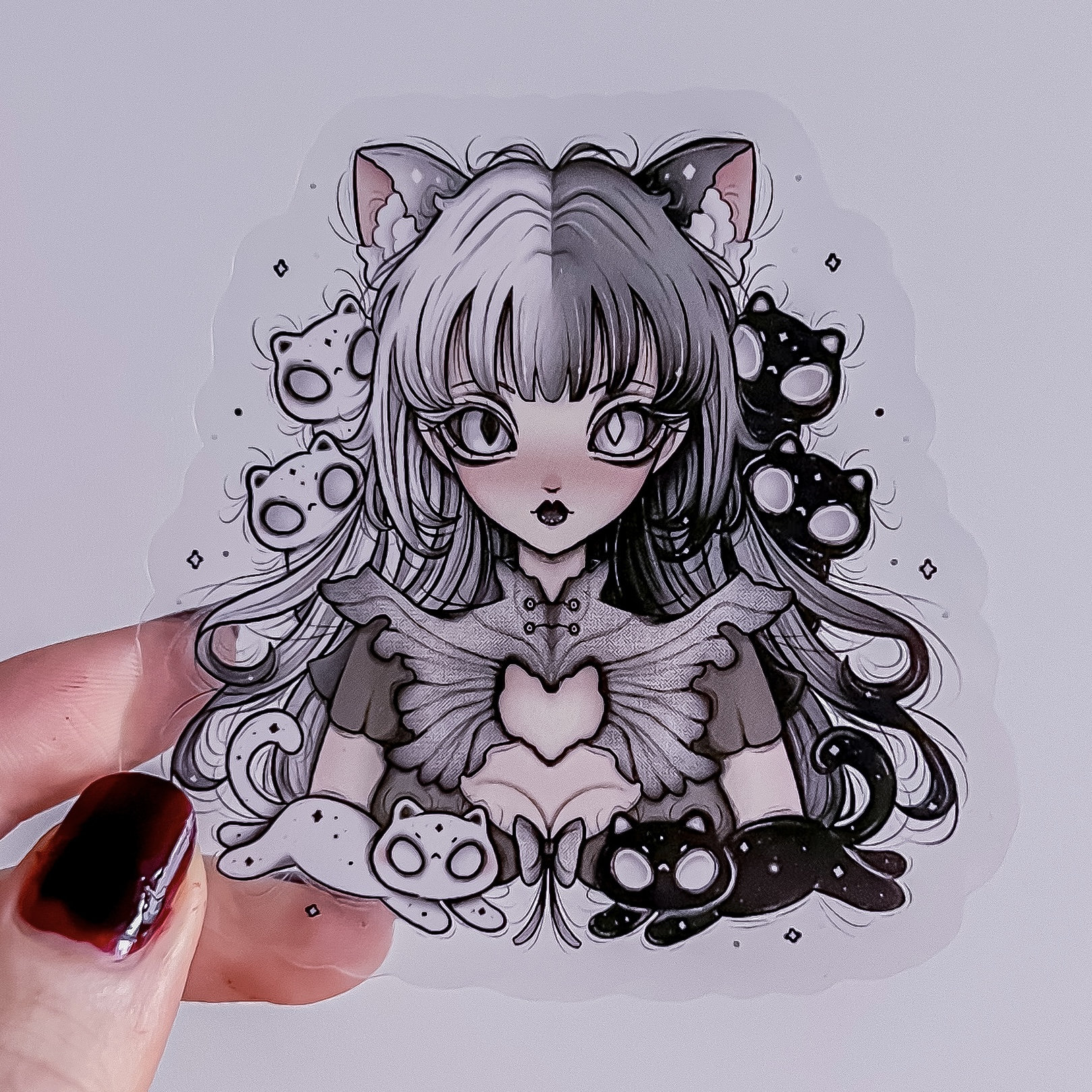 Nova Cat Girl Sticker Transparent Sticker - Etsy