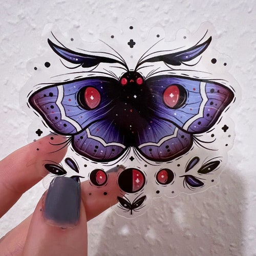 Madagascan Sunset Moth Transparent Sticker - Etsy