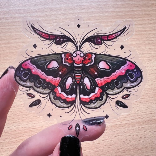 Madagascan Sunset Moth Transparent Sticker - Etsy