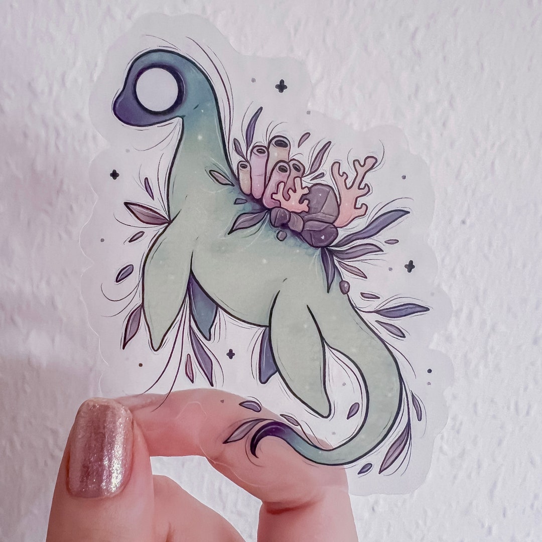 Nessie Transparent Sticker - Etsy