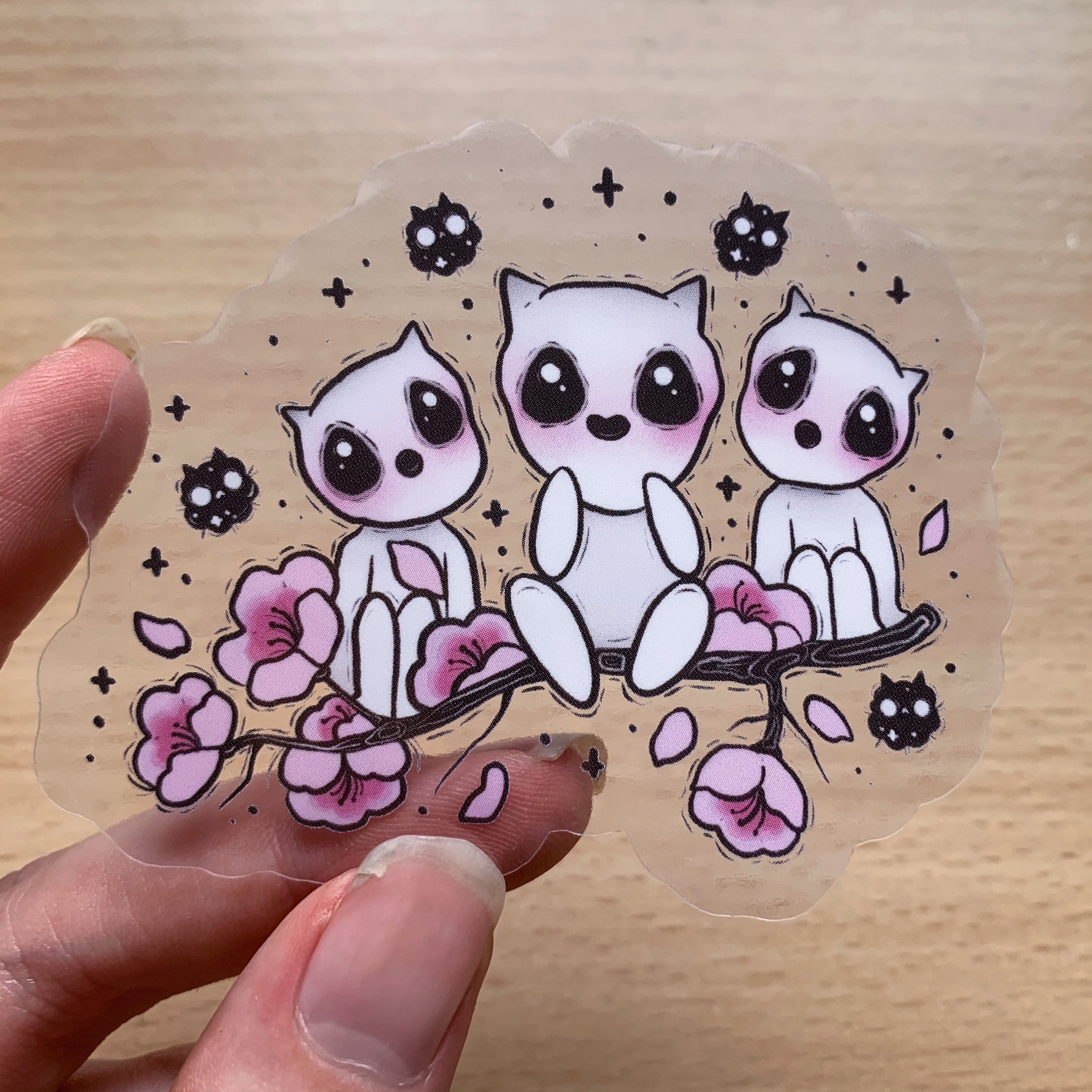 Cherry Blossom Cute Sprites Transparent Sticker