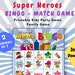Fun Park Bingo and Match Game Theme Park Bingo Kid's Party Game Family ...