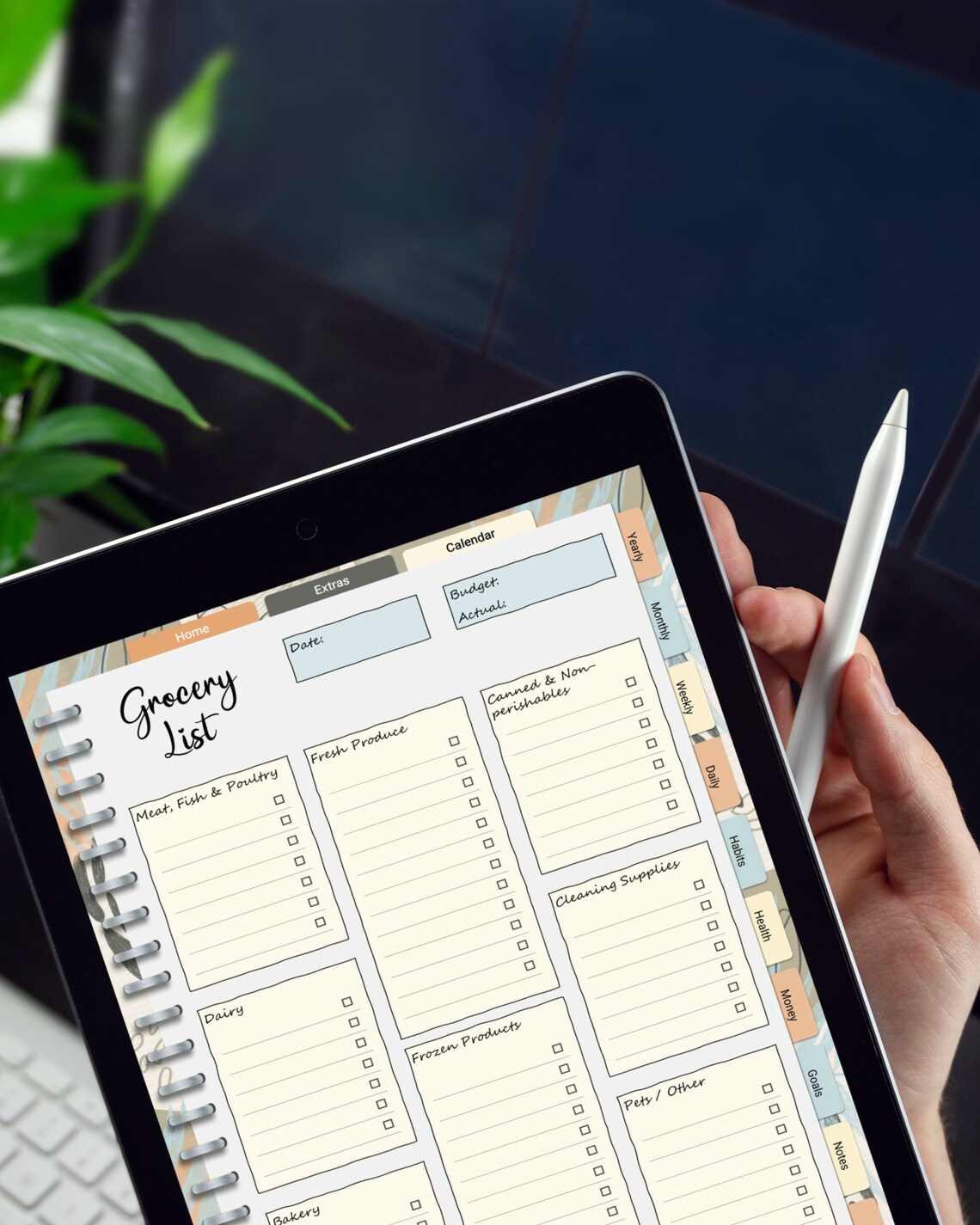 Pastel Paradise Life Planner Undated Portrait Digital | Etsy