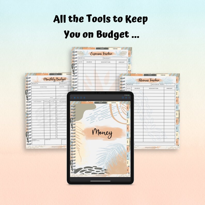 Pastel Paradise Life Planner Undated Portrait Digital - Etsy