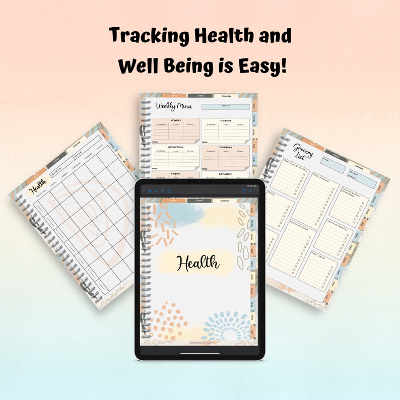 Pastel Paradise Life Planner Undated Portrait Digital - Etsy