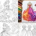 Fashion Coloring Pages: Relax and Color With These Beautiful Couture ...