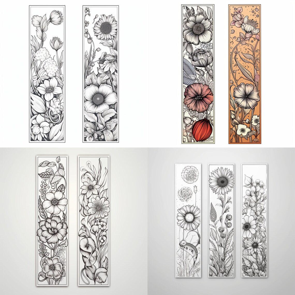 30 Digital Bookmarks : Relax and Color With Our Digital Download Adult ...