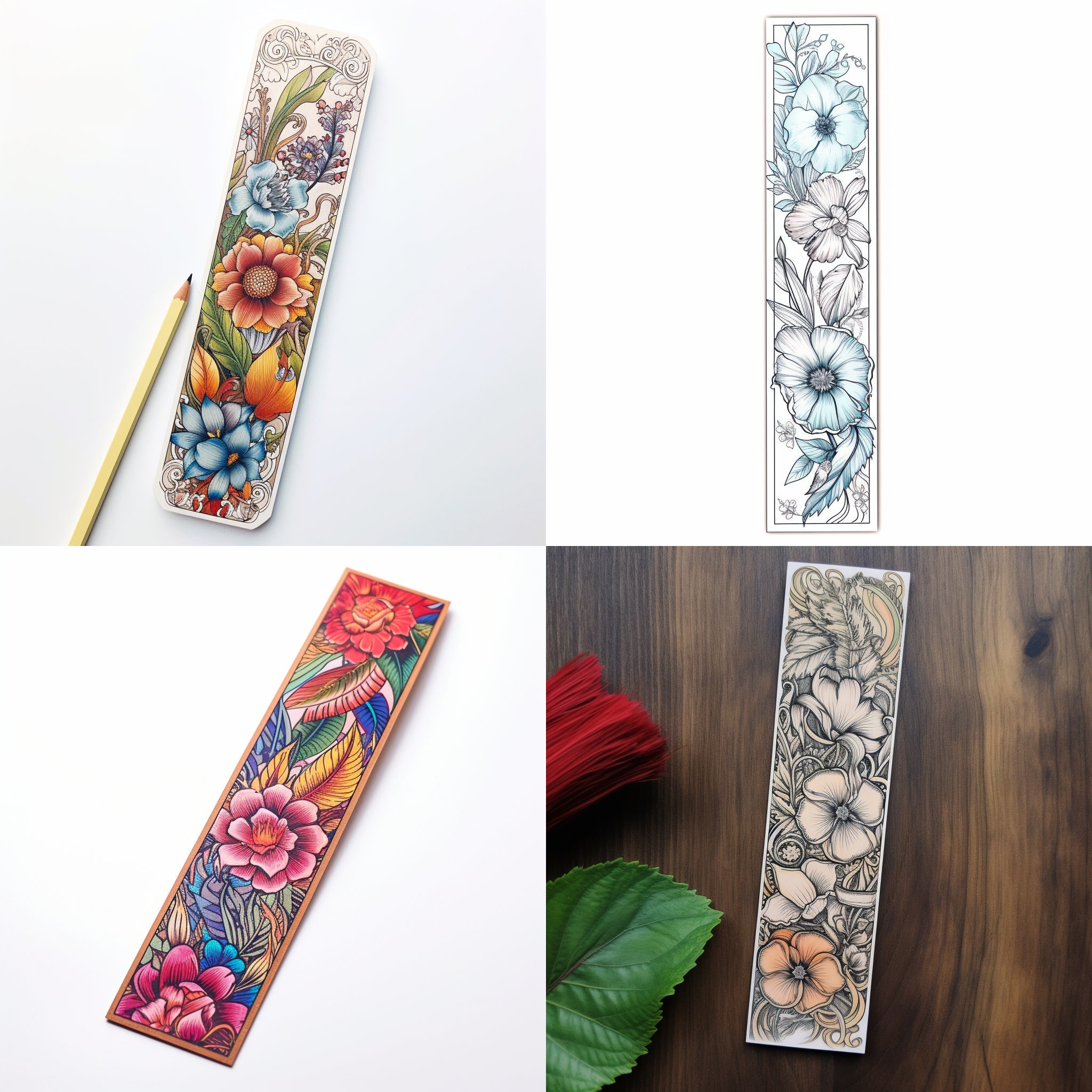 30 Digital Bookmarks : Relax and Color With Our Digital Download Adult ...