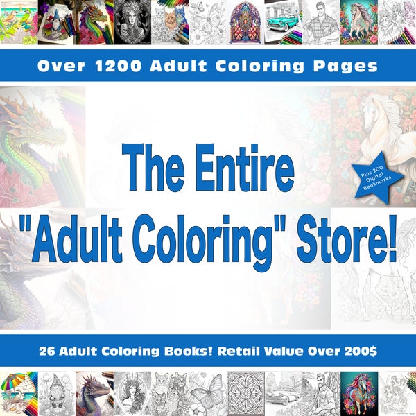 Adult Coloring Books - Etsy