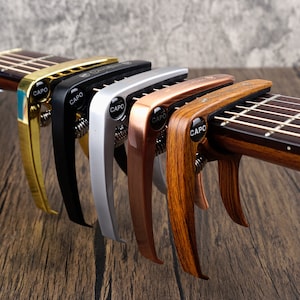 Personalized Engraved Guitar Capo & Guitar Pick, Perfect Gift for ...