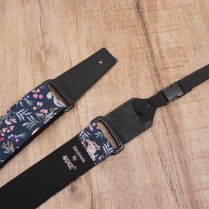 Personalized Nature Ukulele Strap With Leather Ends | Animal Ukulele ...