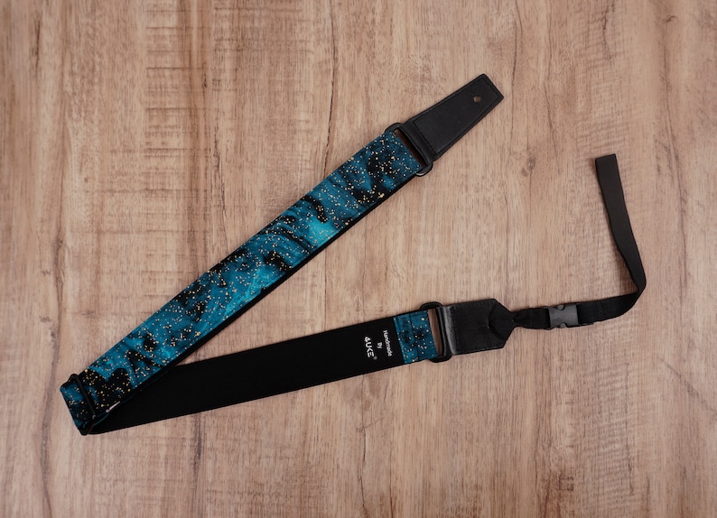 Personalized Universe Space Ukulele Strap With Leather Ends | Etsy