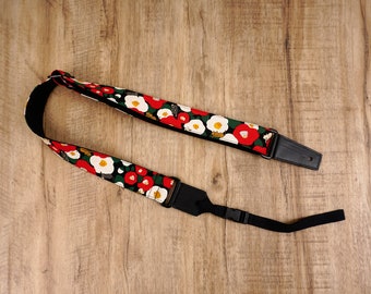 Personalized Magnolia Flower Ukulele Shoulder Strap With - Etsy