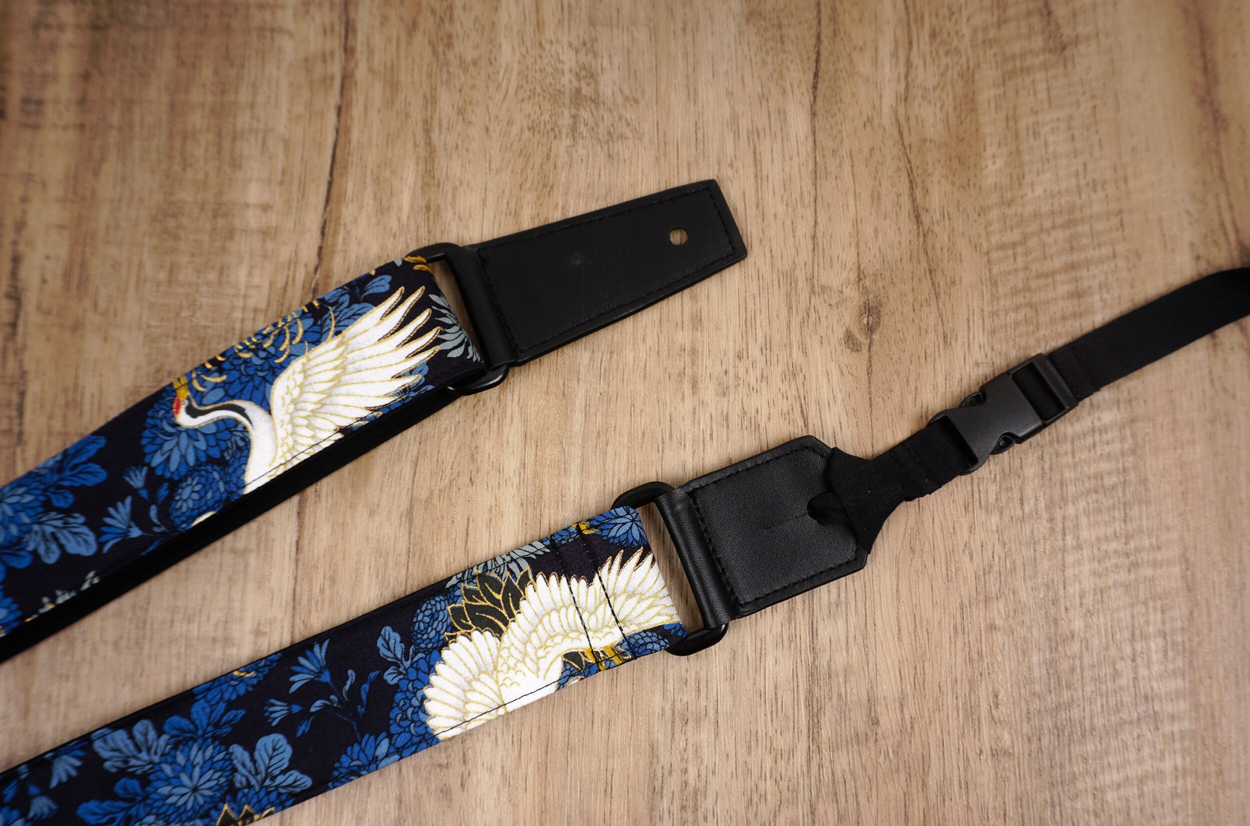Personalized Crane and Chrysanthemums Ukulele Strap With - Etsy