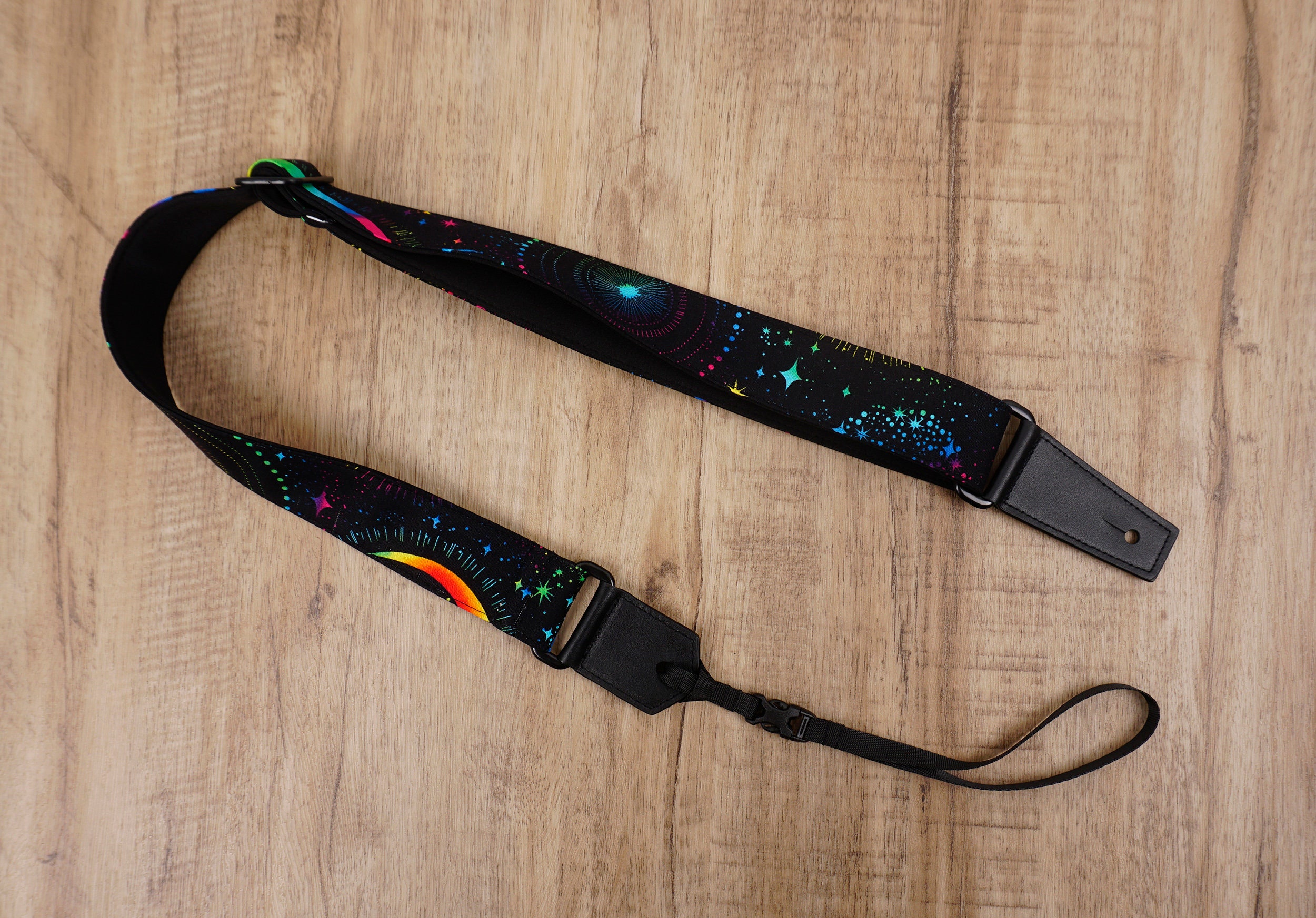 Personalized Rainbow Moon Star Ukulele Shoulder Strap With - Etsy