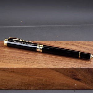Personalized Black Signature Ballpoint Pen Gift Box Set - Etsy