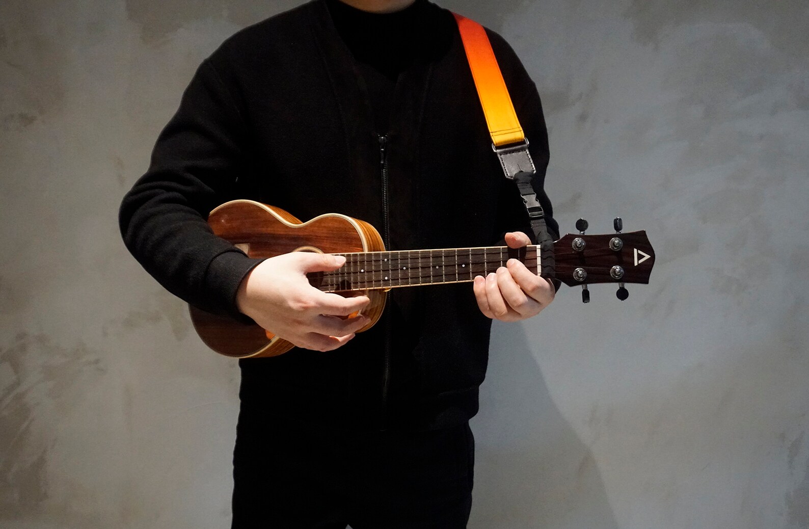 Personalized Lucky Cat Ukulele Strap With Leather Ends Red | Etsy