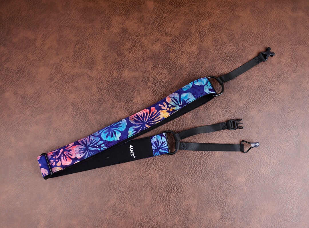 Hawaiian Hibiscus Clip on Ukulele Hook Strap - Etsy