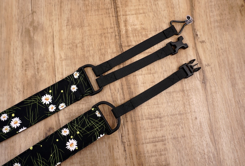 White Daisy Floral Clip-on Ukulele Hook Strap No Button No - Etsy