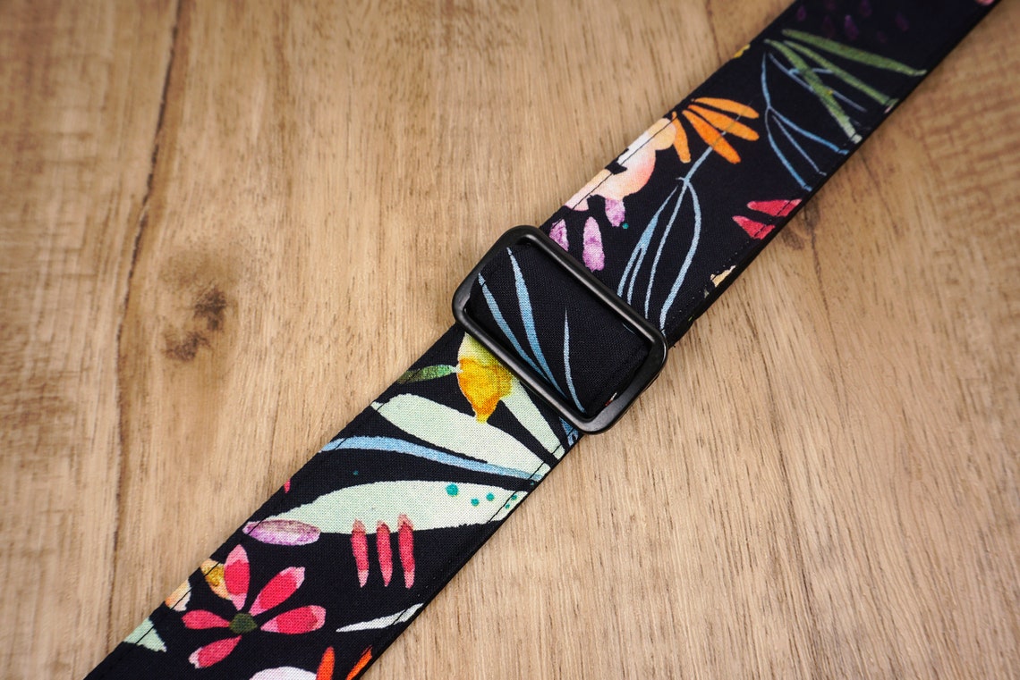Personalized Watercolor Nature Ukulele Strap With Leather Ends, - Etsy