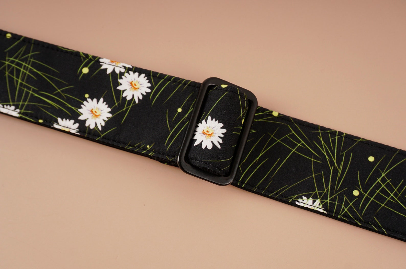 Personalized Daisy Ukulele Strap With Leather Ends Floral - Etsy