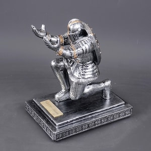 Personalized Medieval Knight Pen Holder – Custom Engraved Brass ...