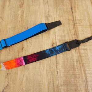 Personalized Hawaiian Beach Printed Ukulele Shoulder Strap With Leather ...