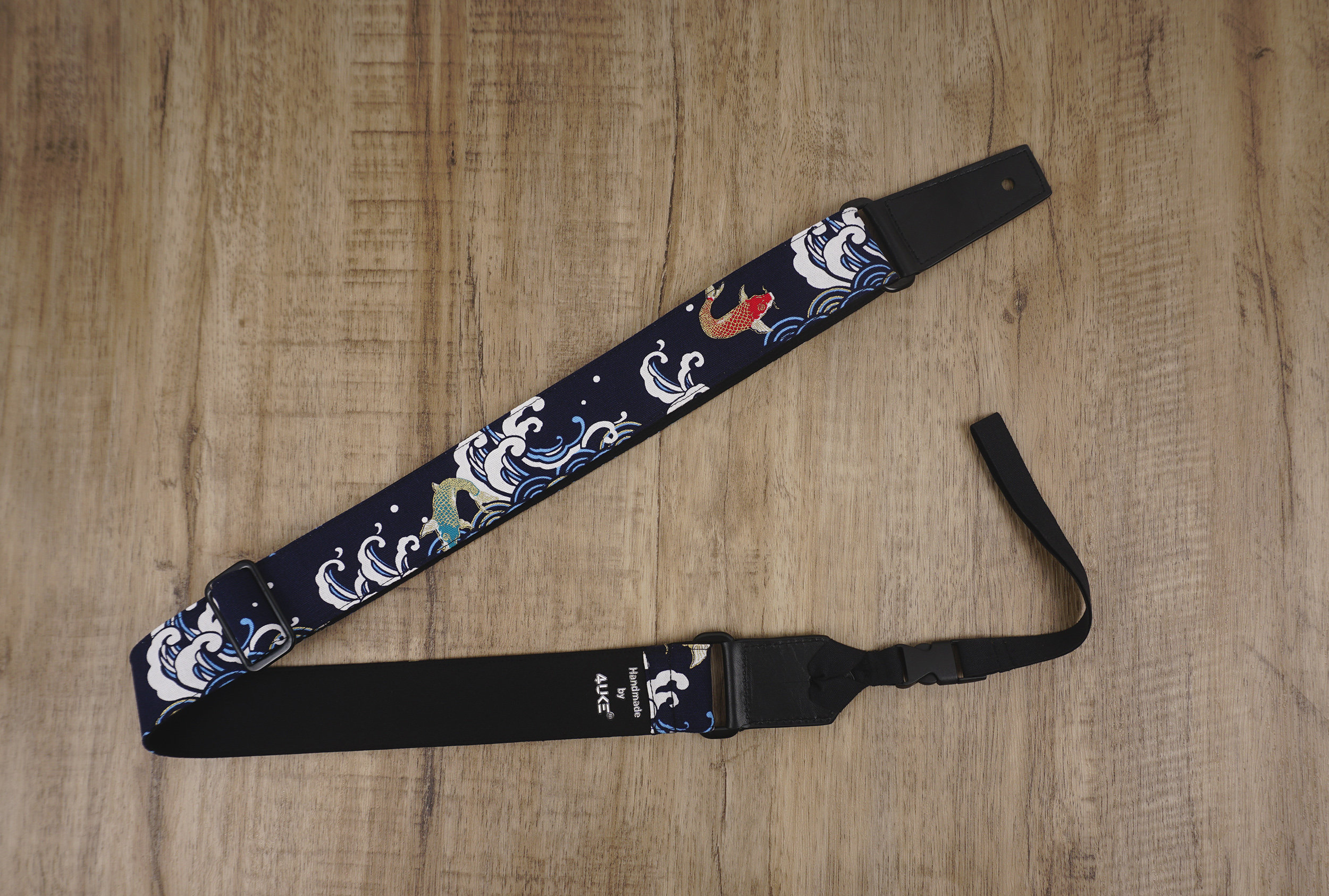 Personalized Koi Fish Ukulele Strap With Leather Ends - Etsy